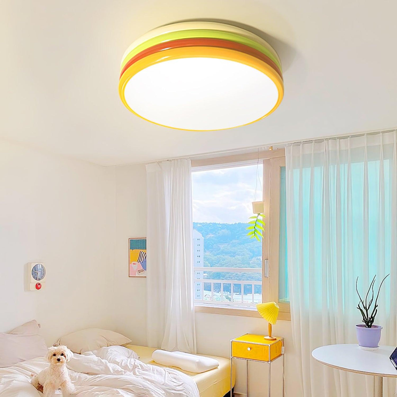 LUUGAA colorful ceiling lamp, modern design, vibrant and colorful ...