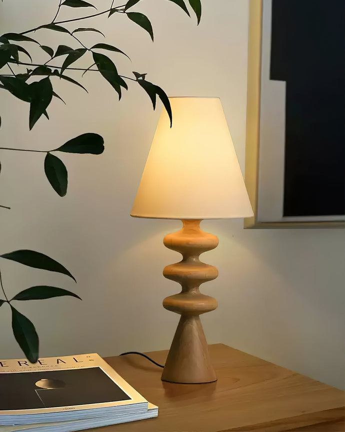 LUUGAA Ripple Wood natural dynamic water ripple table lamp, unique ...