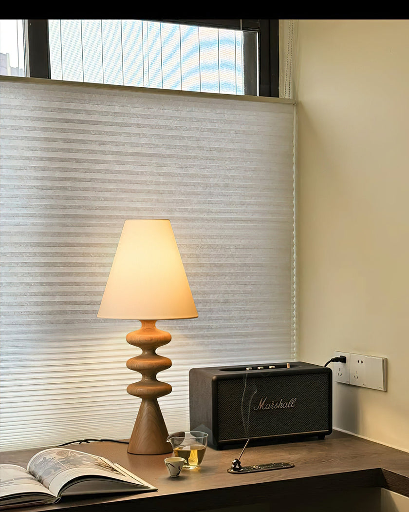LUUGAA Ripple Wood natural dynamic water ripple table lamp, unique ...