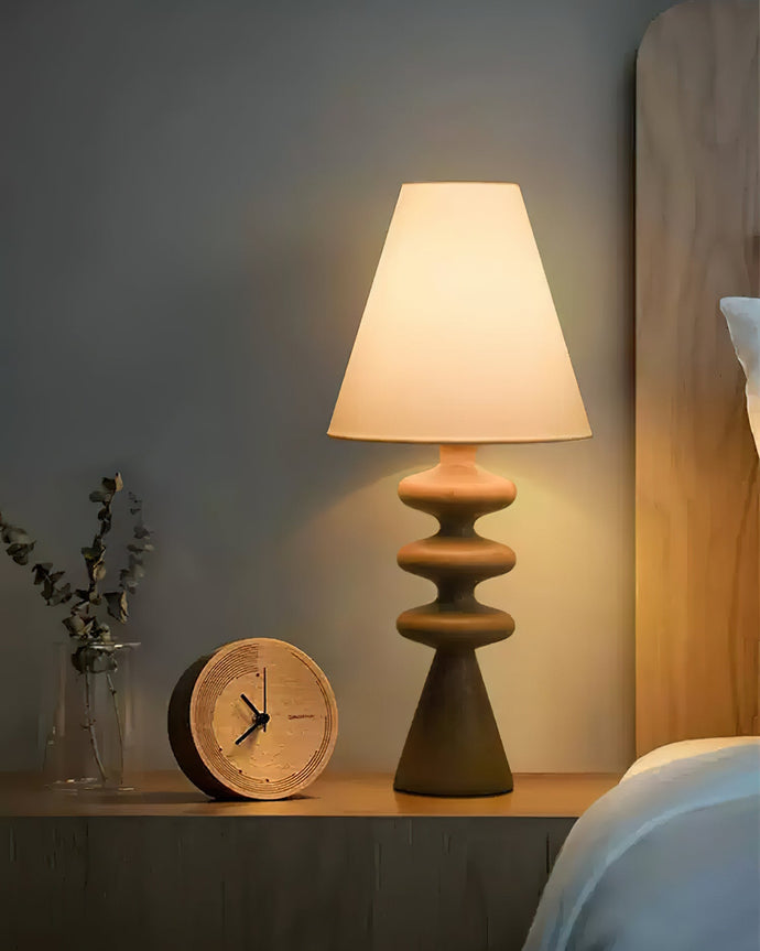 LUUGAA Ripple Wood natural dynamic water ripple table lamp, unique ...