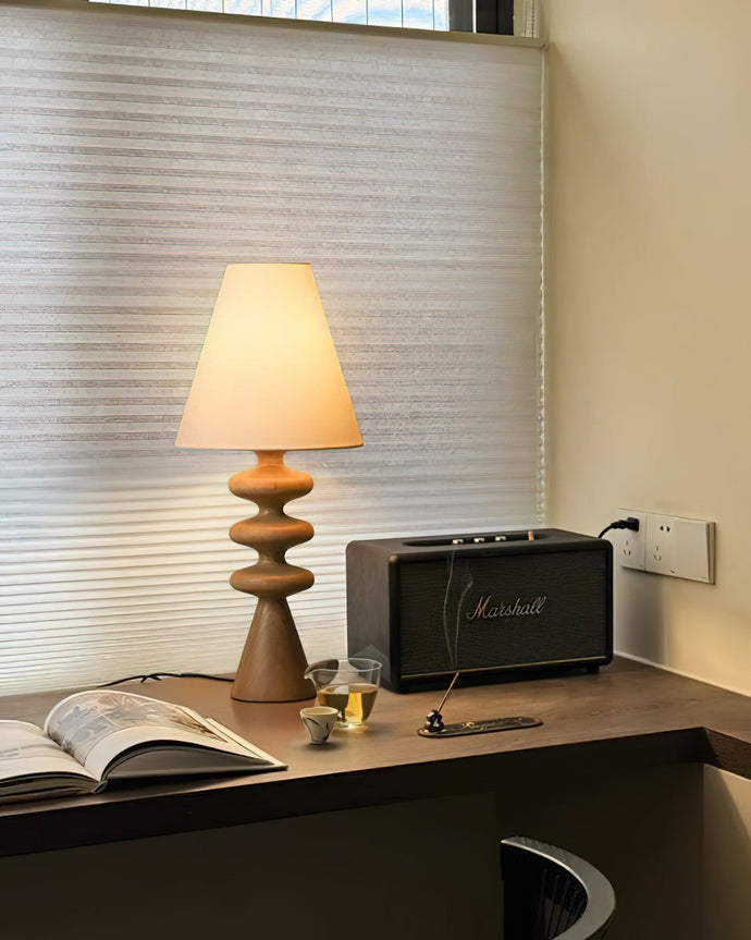 LUUGAA Ripple Wood natural dynamic water ripple table lamp, unique ...